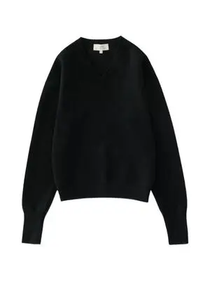Studio Nicholson Loch V-neck Sweater - Black
