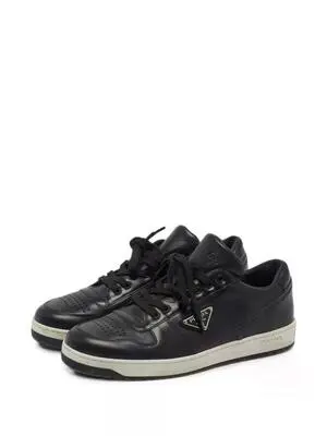 Prada Lace-up Leather Sneakers