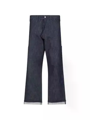 ROY ROGER'S Logo-patch Flared Jeans - Blue