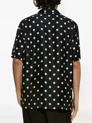 Dolce & Gabbana Polka Dot-print Silk Twill Shirt