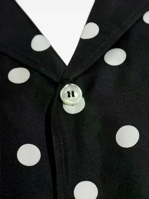 Dolce & Gabbana Polka Dot-print Silk Twill Shirt