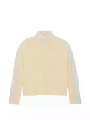 KUJTEN Angel Two-tone Ribbed-trim Sweater - Yellow