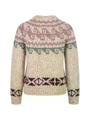 Moncler Fair Isle Knit Wool Sweater