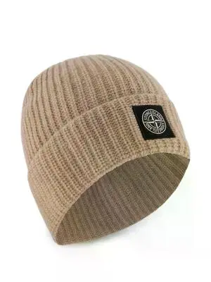 Stone Island N100012 Light Rws-geelong-wool Beanie - Neutrals