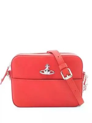 VIVIENNE WESTWOOD Orb-plaque Camera Bag - Red