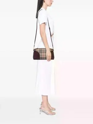 Burberry 2000-2017 Chichester Haymarket Check Cross Body Bag - Neutrals
