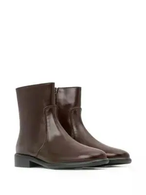 CastaÑer Elsa Braided Leather Ankle Boots