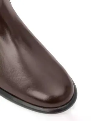 CastaÑer Elsa Braided Leather Ankle Boots - Brown