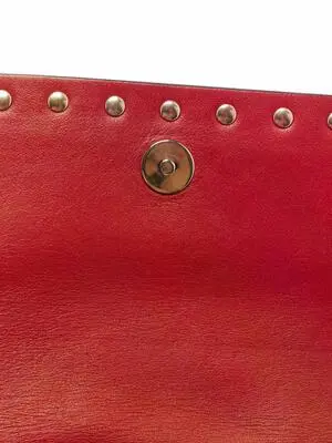 Valentino Garavani Rockstud Foldover-top Mini Crossbody Bag - Red