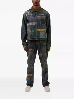 BLDG4 Graphic-print Denim Jacket