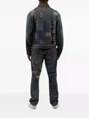 BLDG4 Graphic-print Denim Jacket