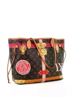 LOUIS VUITTON Neverfull Nm Limited Edition Summer Trunks Monogram Canvas Mm Tote Bag