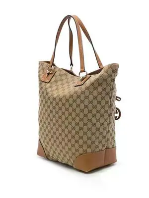 Gucci 2016-2026 Large Gg Canvas Gg Charm Tote Bag