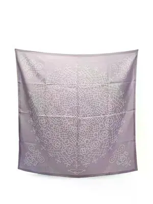Hermès 2010s Carré 90 Scarf - Grey