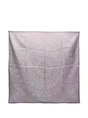Hermès 2010s Carré 90 Scarf - Grey