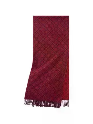 Tory Burch T Monogram Oblong Scarf - Red
