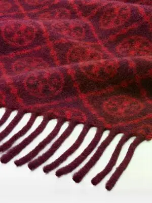Tory Burch T Monogram Oblong Scarf