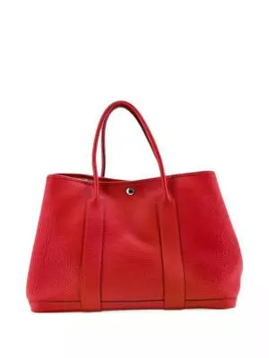 Hermès Garden Party Leather 36 Tote Bag - Red