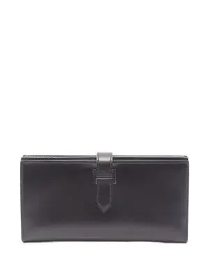 Hermès 2023 Béarn Soufflé Bi-fold Long Wallet - Black