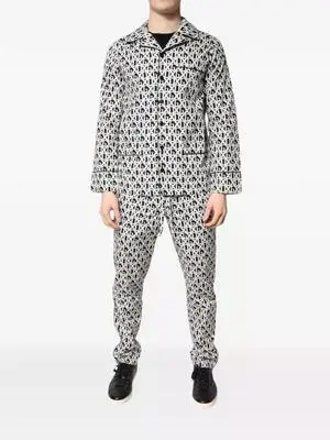 Dolce & Gabbana Monogram-print Pajamas - Black