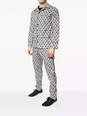 Dolce & Gabbana Monogram-print Pajamas - Black