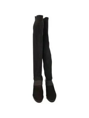 Hogan Ribbed-knit Over-the-knee Boots