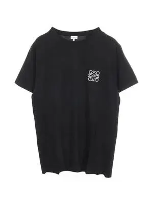 Loewe 2010 Anagram Embroidery T-shirt - Black