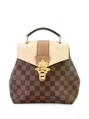 LOUIS VUITTON Clapton Damier And Leather Backpack - Neutrals
