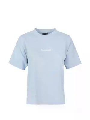 Balenciaga Logo-embroidered T-shirt - Blue