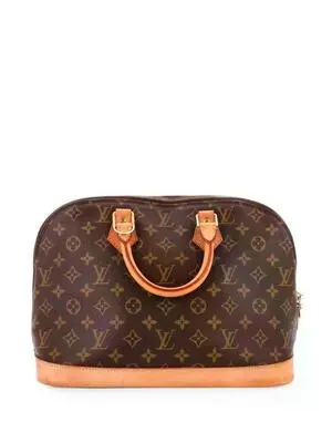 LOUIS VUITTON Alma Handbag Monogram Canvas Mm Satchel - Brown