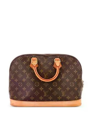 LOUIS VUITTON Alma Handbag Monogram Canvas Mm Satchel - Brown