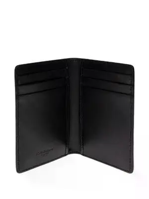 Dolce & Gabbana Logo-plaque Pebbled Leather Cardholder