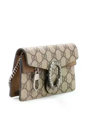 Gucci Dionysus Bag Gg Coated Canvas Super Mini Crossbody Bag