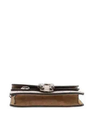 Gucci Dionysus Bag Gg Coated Canvas Super Mini Crossbody Bag