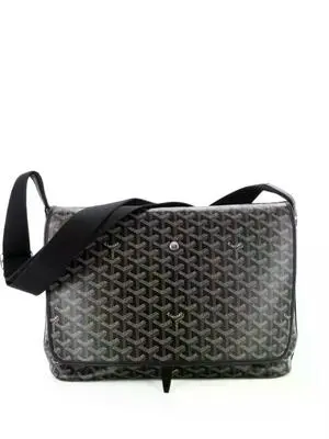 Goyard Capetien Messenger Bag Coated Canvas Mm Crossbody Bag - Black