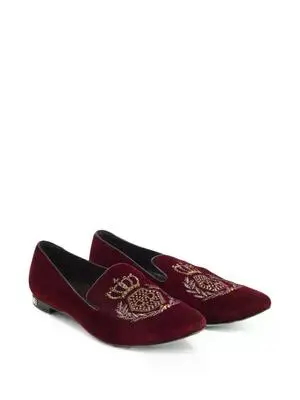 Philipp Plein Crystal-embellished Loafers