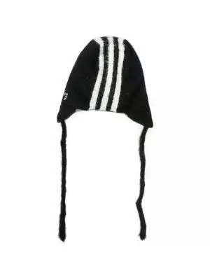 Y3 Stripe-detail Trapper Hat