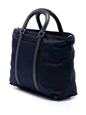 Prada 2013-2026 Vitello Trimmed Tessuto Satchel