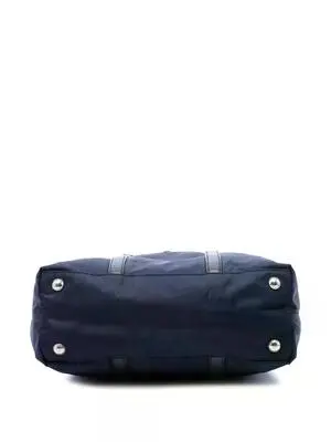 Prada 2013-2026 Vitello Trimmed Tessuto Satchel