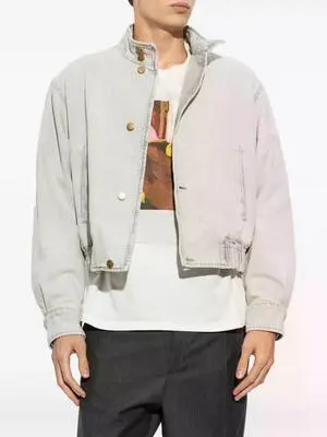 JIL SANDER Insulated Denim Jacket With Stand Collar
