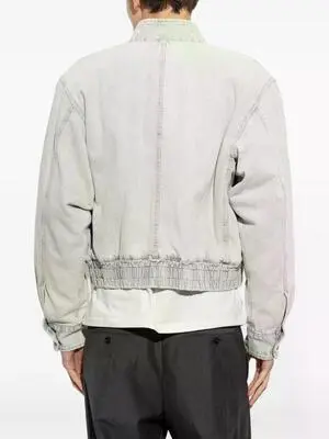 JIL SANDER Insulated Denim Jacket With Stand Collar