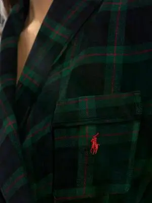 Polo Ralph Lauren Plaid-print Cotton Robe