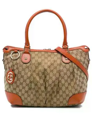 Gucci 2016-2026 Gg Canvas Sukey Satchel - Orange