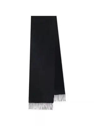 Max Mara Fringe-trimmed Cashmere Scarf - Black