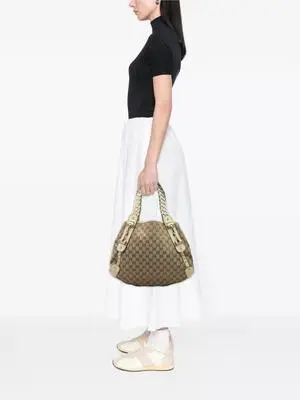 Gucci 2016-2026 Gg Canvas Horsebit Pelham Shoulder Bag