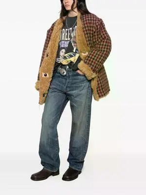 R13 Reversible Check-pattern Coats