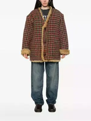 R13 Reversible Check-pattern Coats
