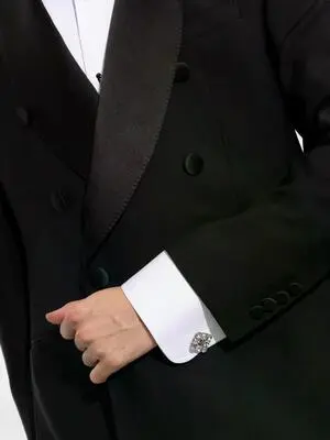 Dolce & Gabbana Crystal-embellished Cufflinks - Silver