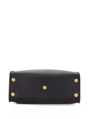 LOUIS VUITTON On My Side Leather With Monogram Canvas Mm Tote Bag