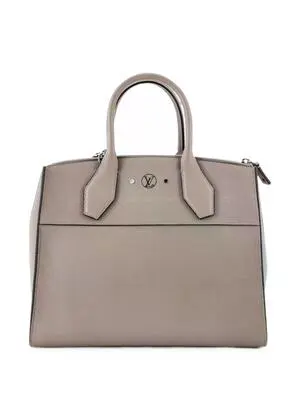 LOUIS VUITTON City Steamer Handbag Leather Mm Tote Bag